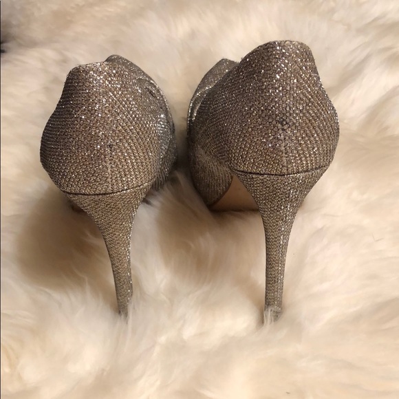 Qupid | Shoes | Qupid Silver Closetoes Platform Stiletto Heels | Poshmark